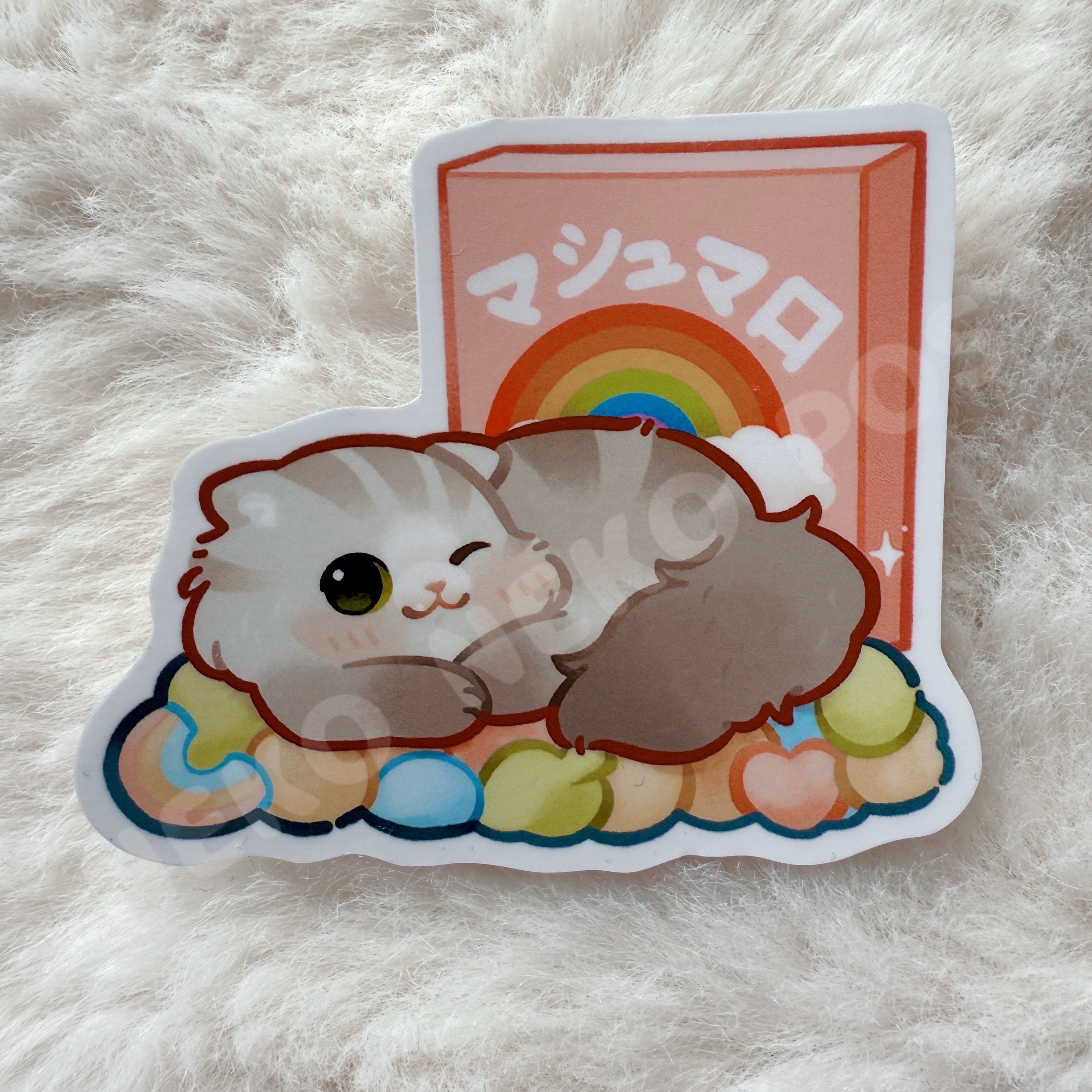 Marshmallow Maro Decal Sticker – Neko Neko Post